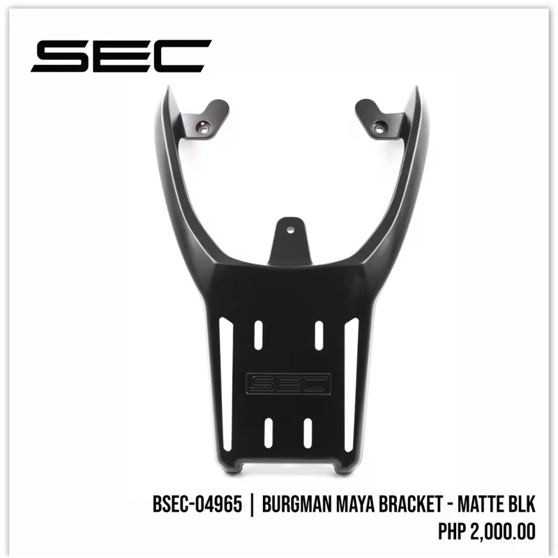 SEC MAYA & METAL WARRIOR BRACKET suzuki burgman 125 top box bracket | Shopee Philippines