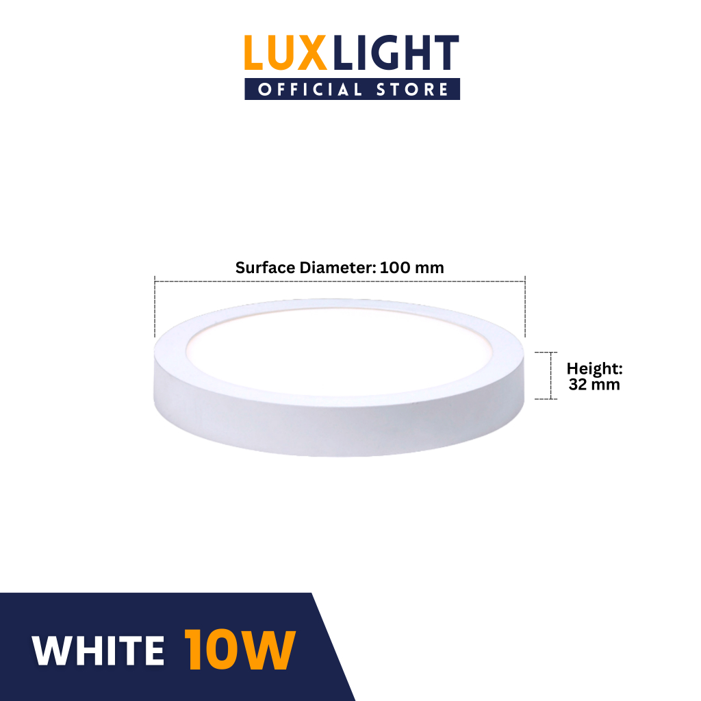 Lux Light Surface Mounted Ceiling Round LED Light PREMIUM and ENERGY ...