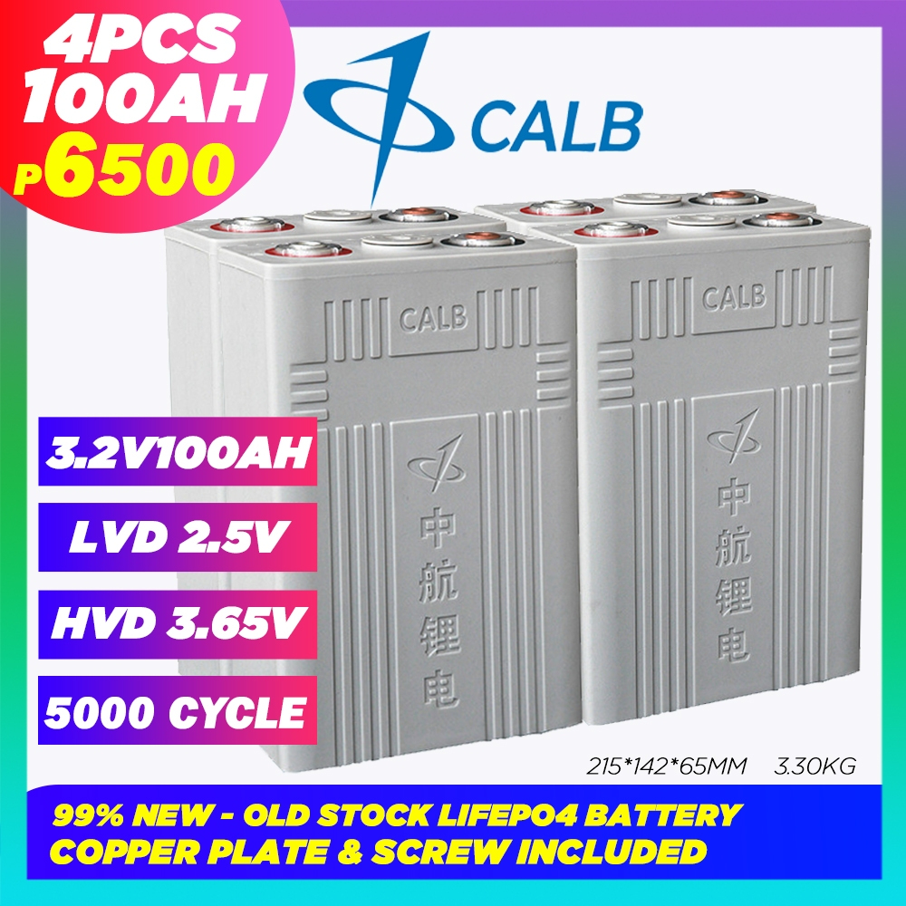 Lifepo4 Battery 4 unit Great Power 3.2V 100ah Prismatic LiFePO4 Lithium Ion Phosphate Battery ...