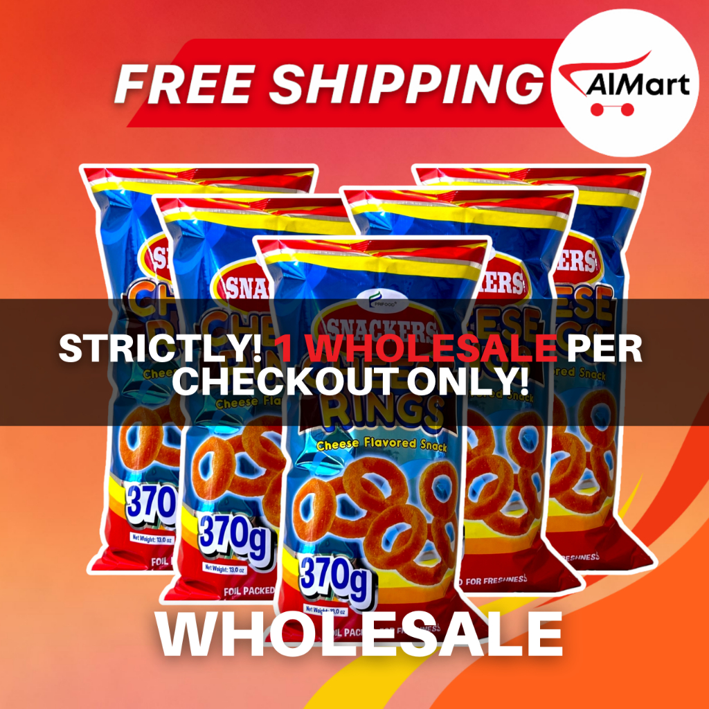 WHOLESALE! SNACKERS CHEESE RINGS 370GRAMS (15 PIECES PER BOX) | Shopee ...