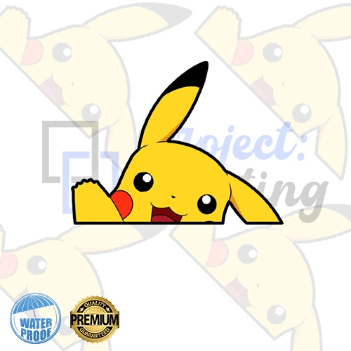 Pikachu Peeker (Premium Waterproof and Fade-resistant Stickers ...