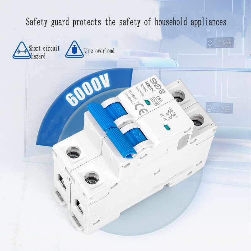 M80DC Solar PV DC circuit breaker Photovoltaic DC micro circuit breaker PV DC circuit breaker 2p ...