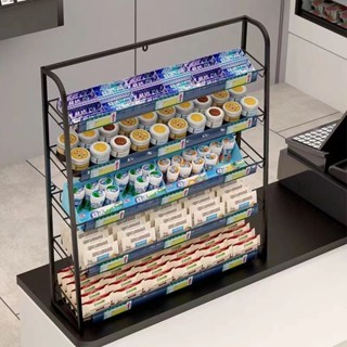 Supermarket shelves cash register display rack shelf for store stand ...