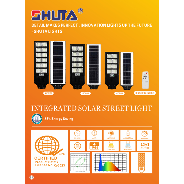 SHUTA ELECTRICAL INTEGRATED SOLAR STREET LIGHT | Shopee Philippines