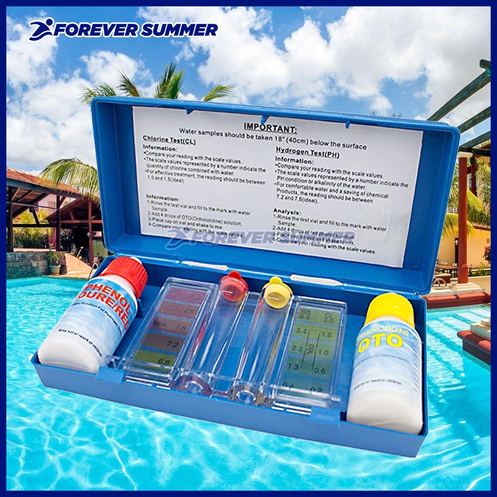Swimming Pool Test Kit 3-way Water Test Kit Premium Quality Test Kit ...