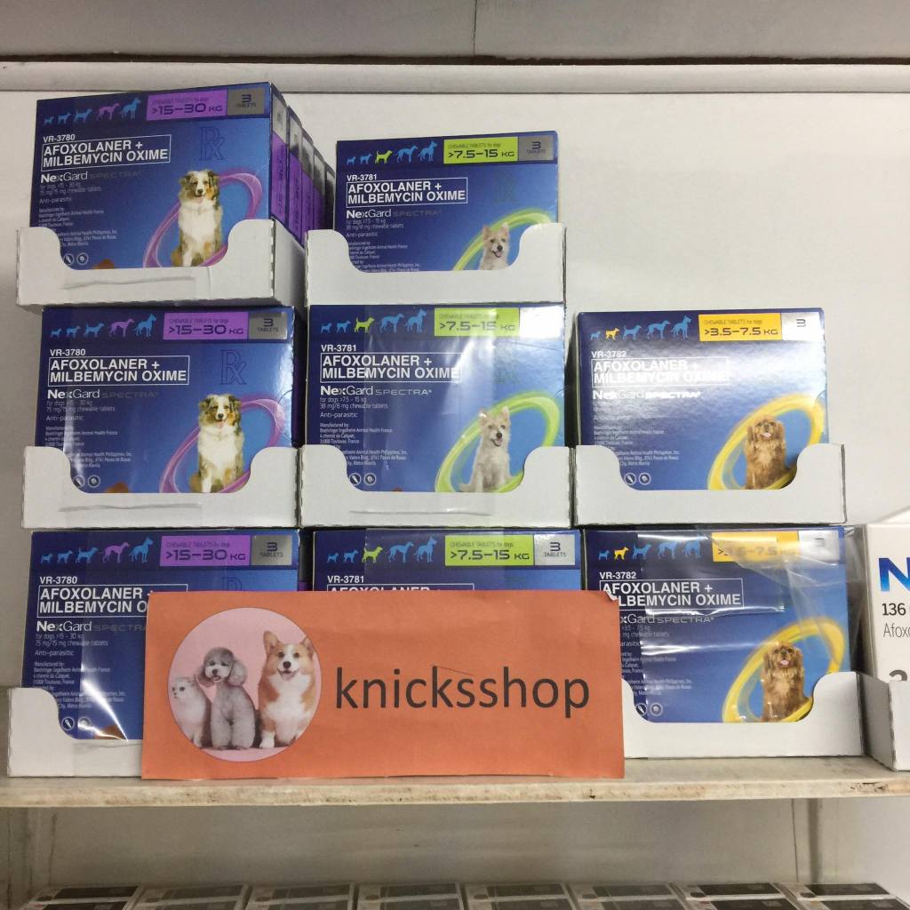 [PER BOX (3tabs)] SPECTRA NexGard + FREE Sticker Chewable for dogs Anti ...