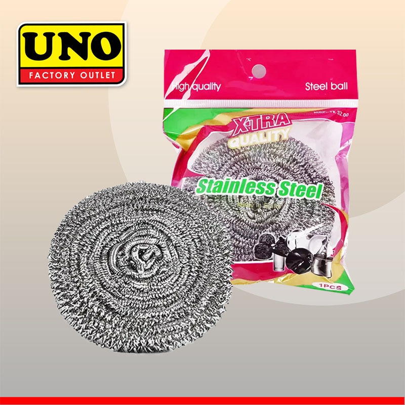 Stainless Steel Scouring Ball Brush Cleaner Scrubbing Spiral 1pc ...