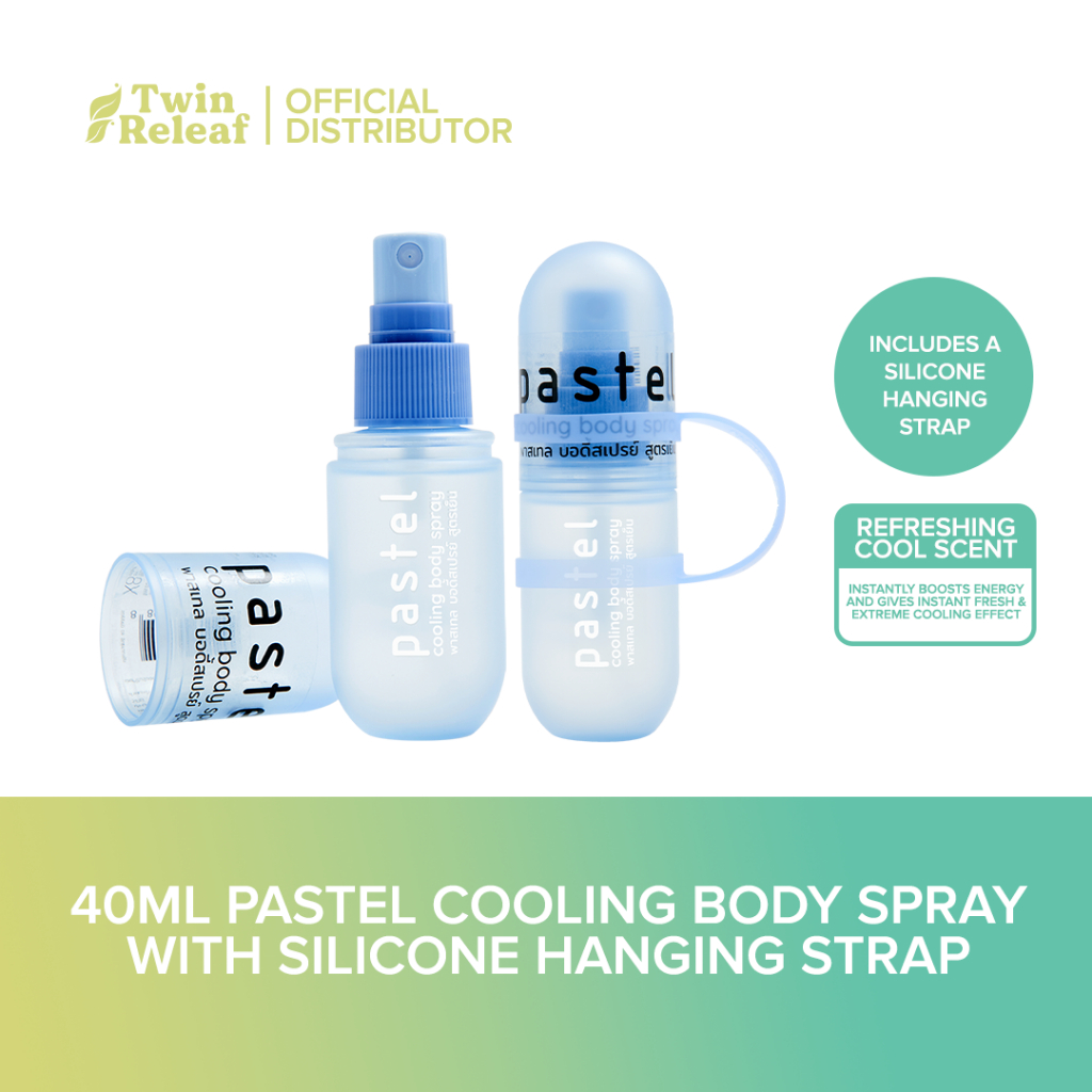 PASTEL Pastel Cooling Body Spray with Silicon Strap (40ml) (Twin Releaf ...