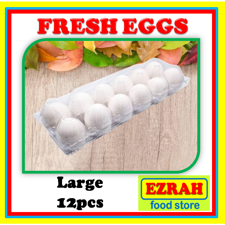 30pcs/12pcs Fresh Eggs 1tray LARGE Size | Shopee Philippines