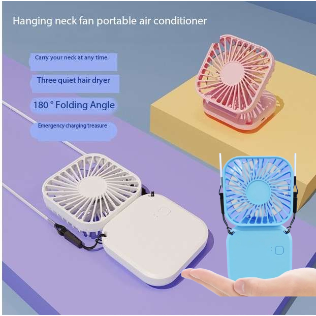 Desk Fan Small foldable fan with USB charging retractable 3-speed ...