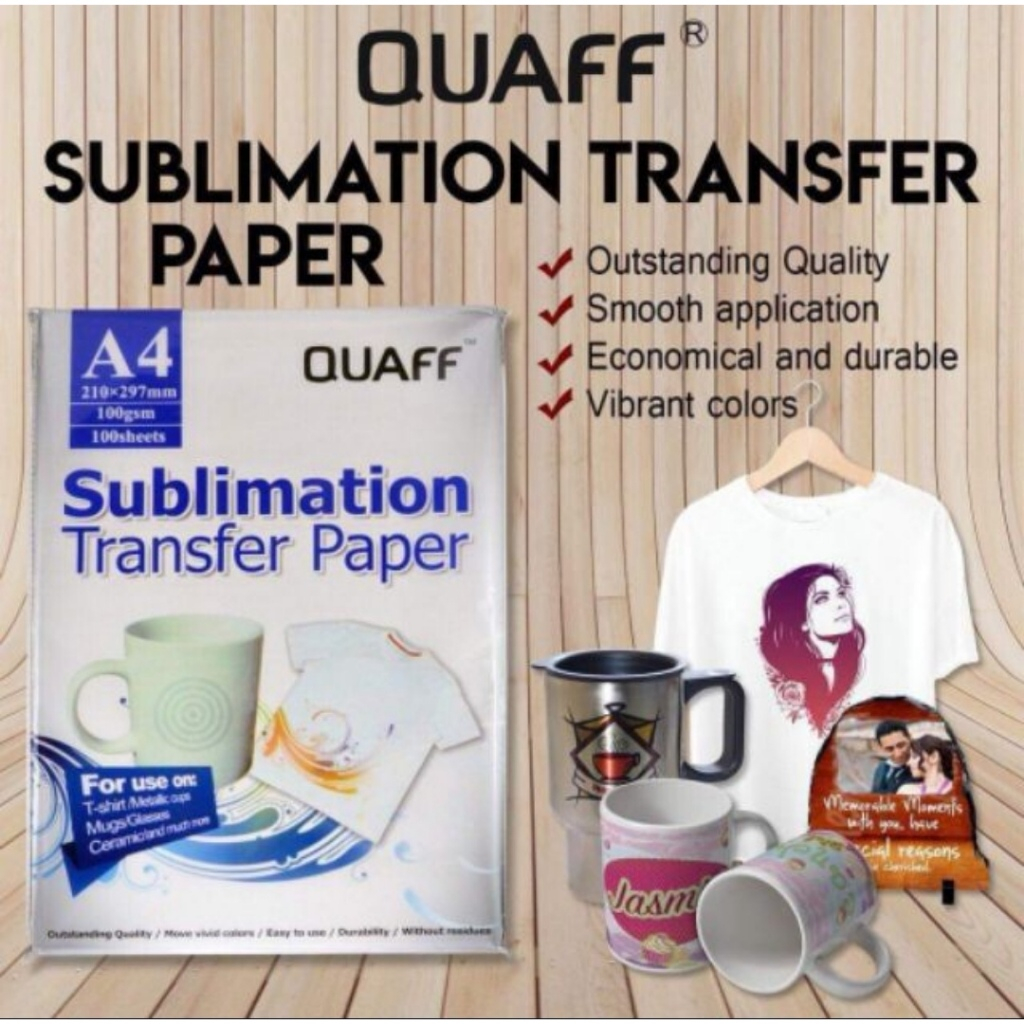 Sublimation Paper A3/A4 Size 100Gsm 100pcs QUAFF Brand | Shopee Philippines