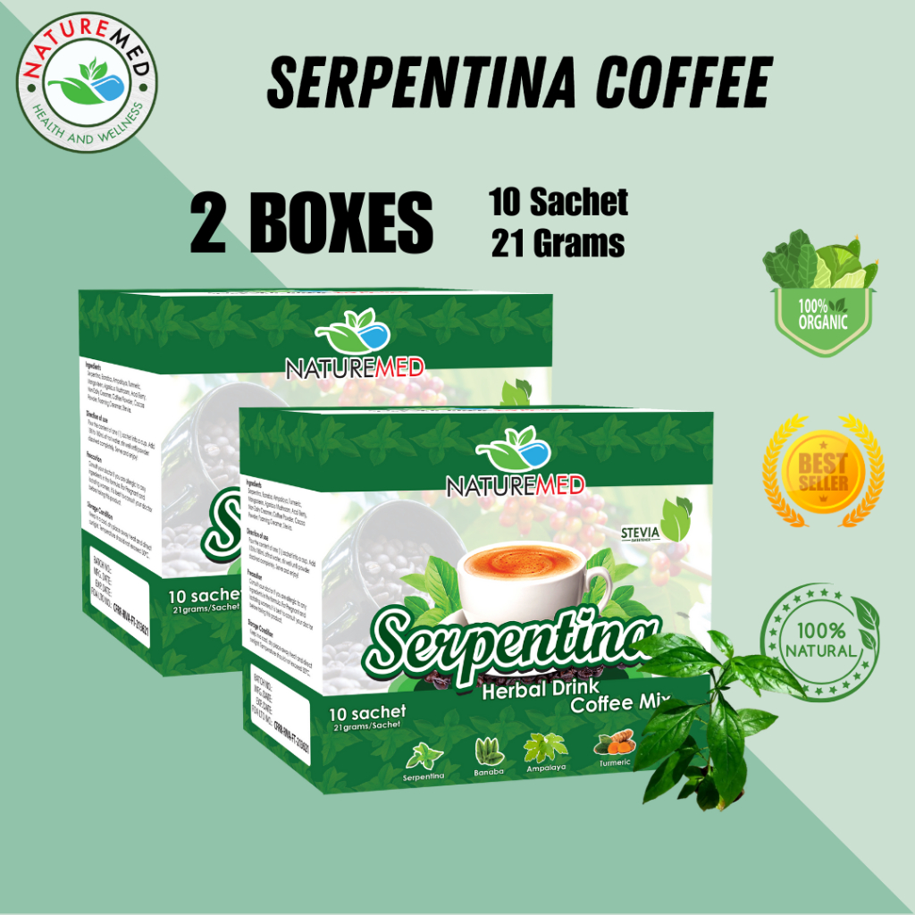 2 Boxes Serpentina Herbal Coffee, 10 SACHETS, 21g | Shopee Philippines