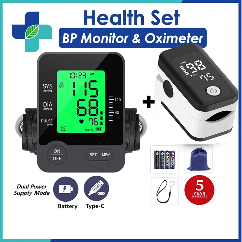 NewAnt 30B Blood Pressure Digital Monitor Bp Rechargeable Fingertip ...