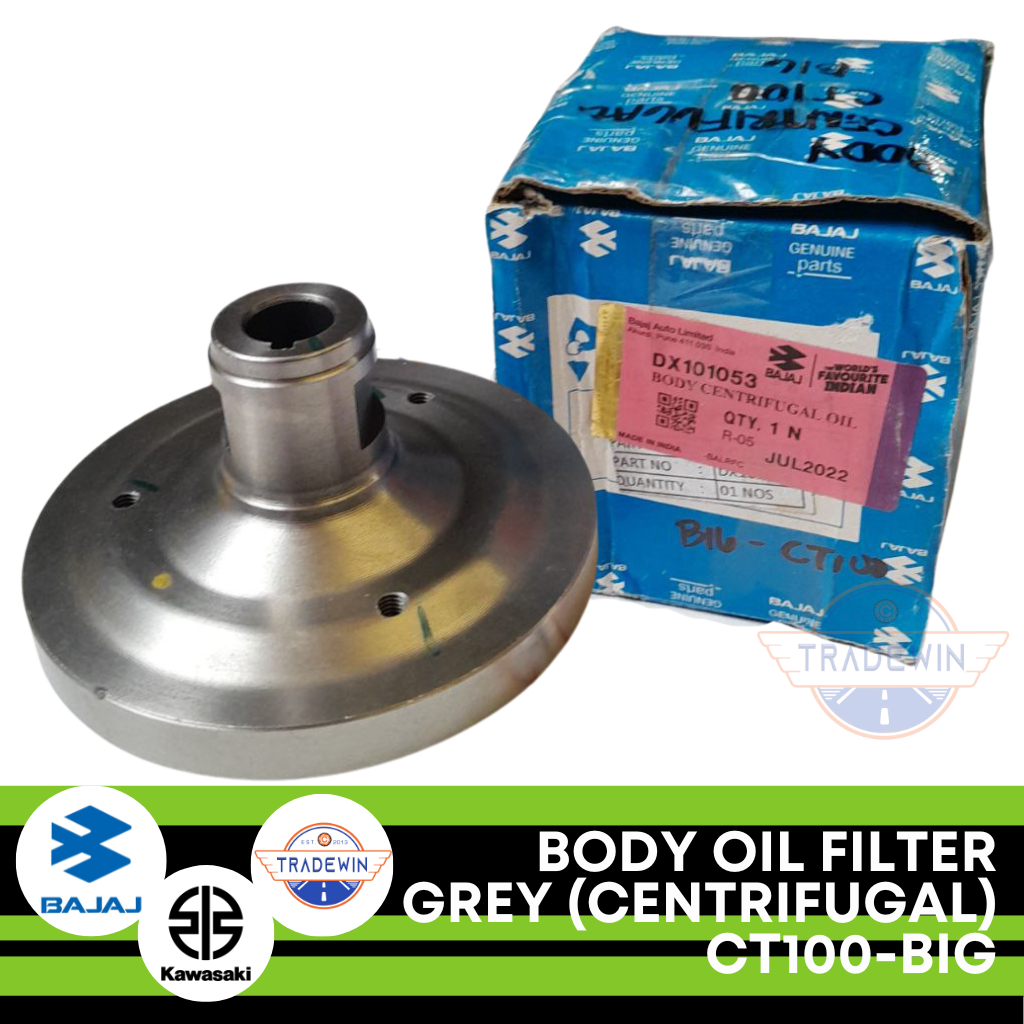 CT100 OIL FILTER BODY CENTRIFUGAL BIG/SMALL BAJAJ GENUINE DX101053 ...