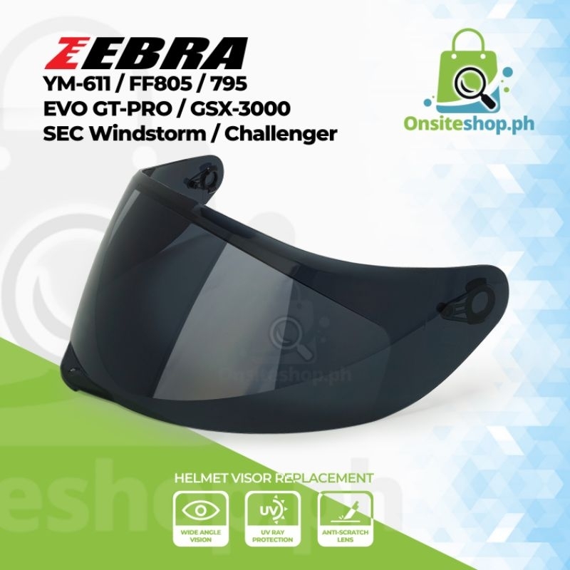 Visor for ZEBRA 611 Gundam AGV K3SV K5 RXR EVO GT PRO Full Face Helmet ...