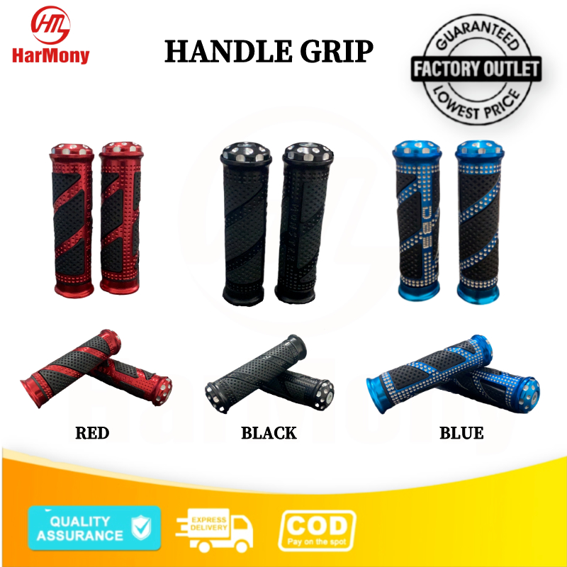 Motorcycle Handle Grip with Bar End Universal Handle Soft Rubber and ...