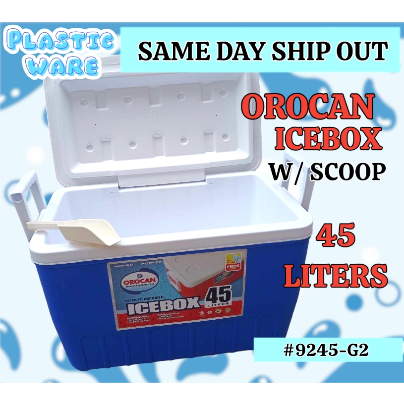 ( 45 LITERS ) OROCAN ICEBOX INSULATED COOLER WITH SCOOP | Shopee ...