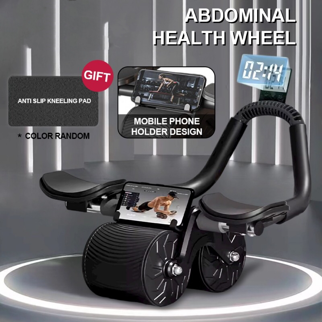 100% Original Lucky Beginner Abdominal Health Wheel Support Rebound Ab ...