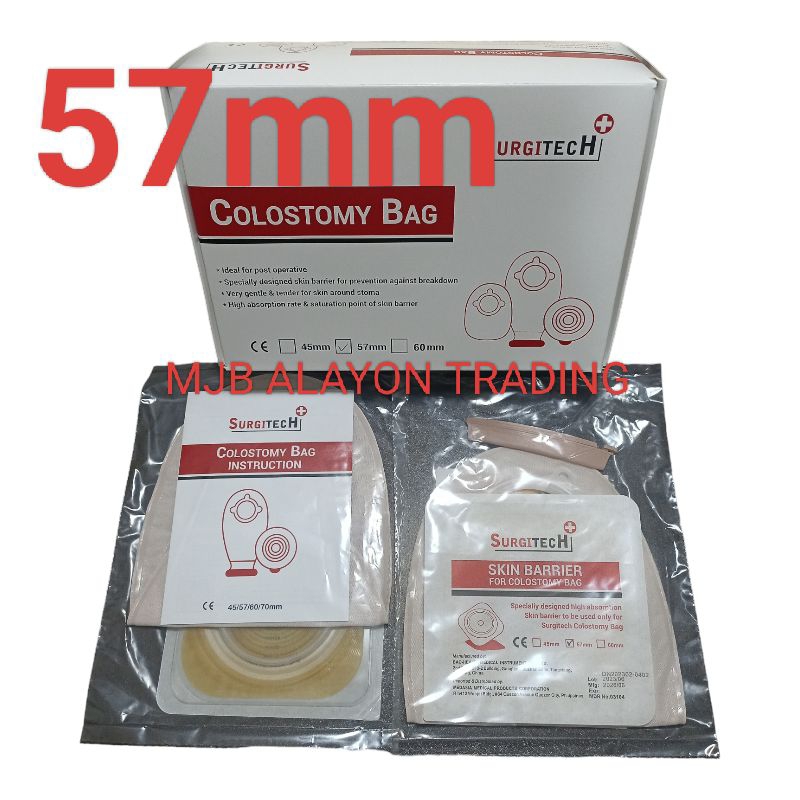 Surgitech Colostomy Bag 57mm (10 Sets/Box) | Shopee Philippines