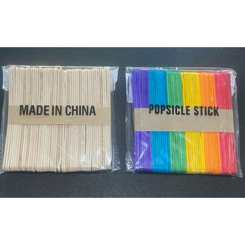 Popsicle stick plain and colored (50 pcs) | Shopee Philippines