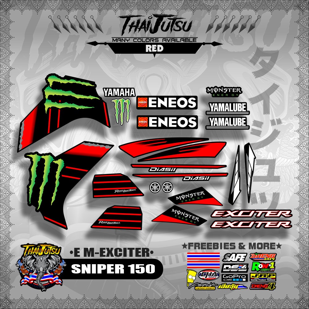 SNIPER 150 DECALS ( E M-EXCITER )【ThaijutsuStickers】 | Shopee Philippines
