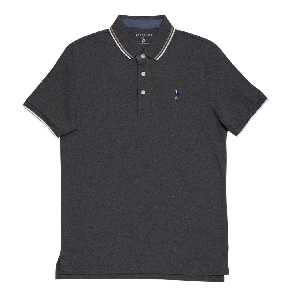 GIORDANO Men's Classic Man Polo (01013260) - 44 - Melange Signature ...