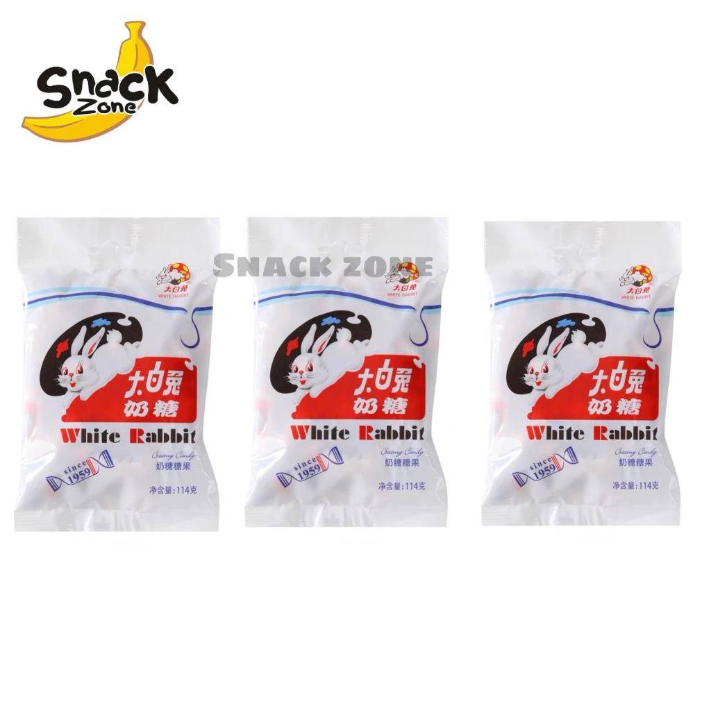 ( SET OF 3 ) Original White Rabbit (with edible rice paper wrapper ...