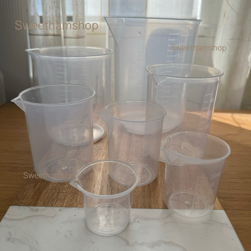 Plastic BEAKER Measuring Cup With Scale 50/25/100/150/250/500/1000ml ...