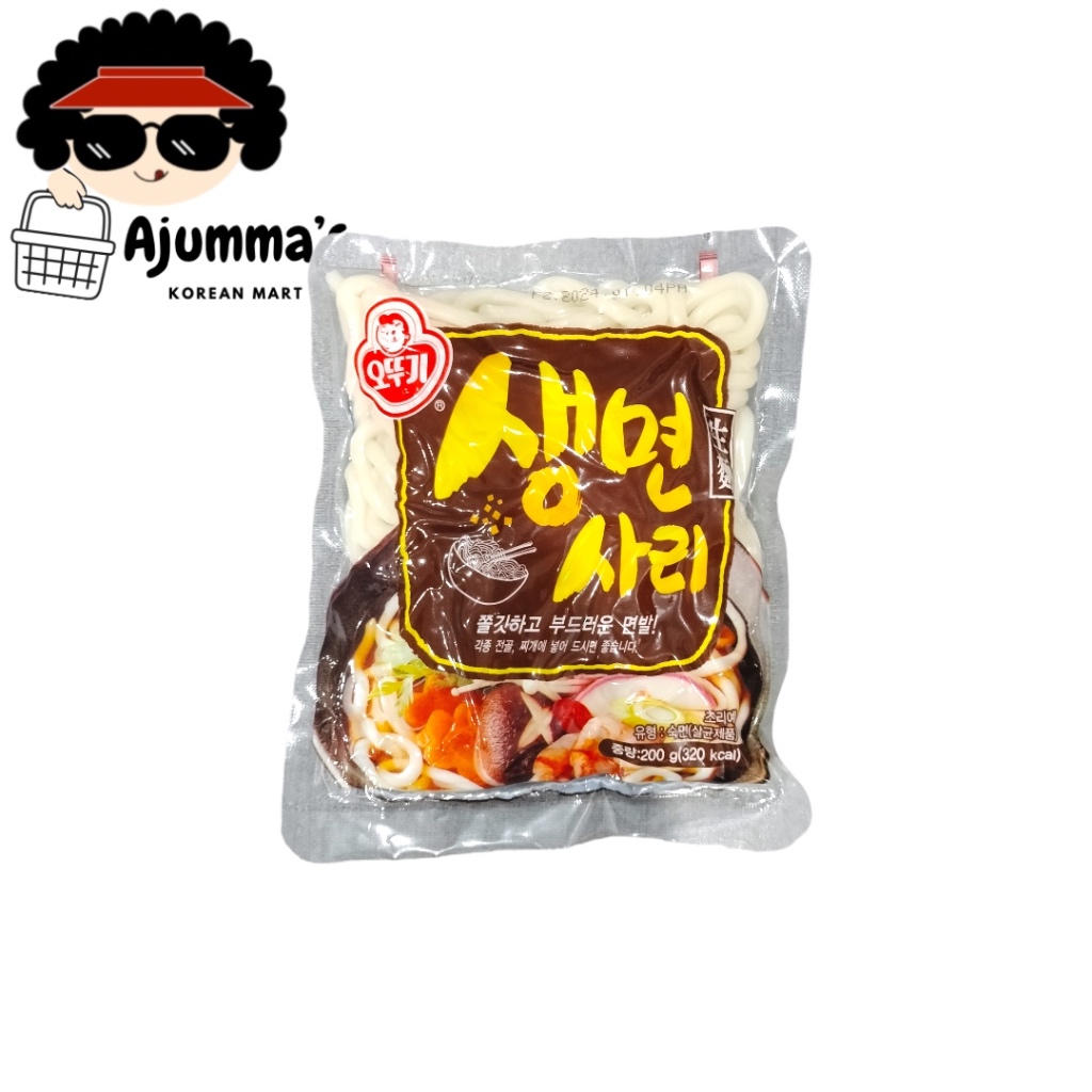 Ottogi Udon Sari / Korean Fresh Udon Noodles Sengmyeon - 200g | Shopee ...