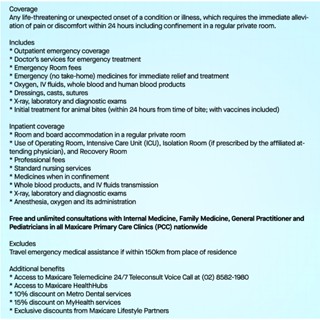 Maxicare EReady Advance Platinum Prepaid Health Card HMO Emergency with ...