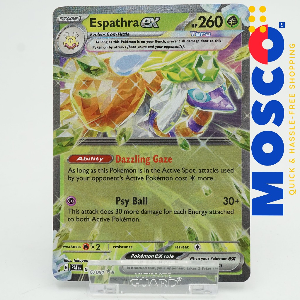 Espathra ex - 006/091 - Ultra Rare Paldean Fates | Pokemon TCG | Shopee ...