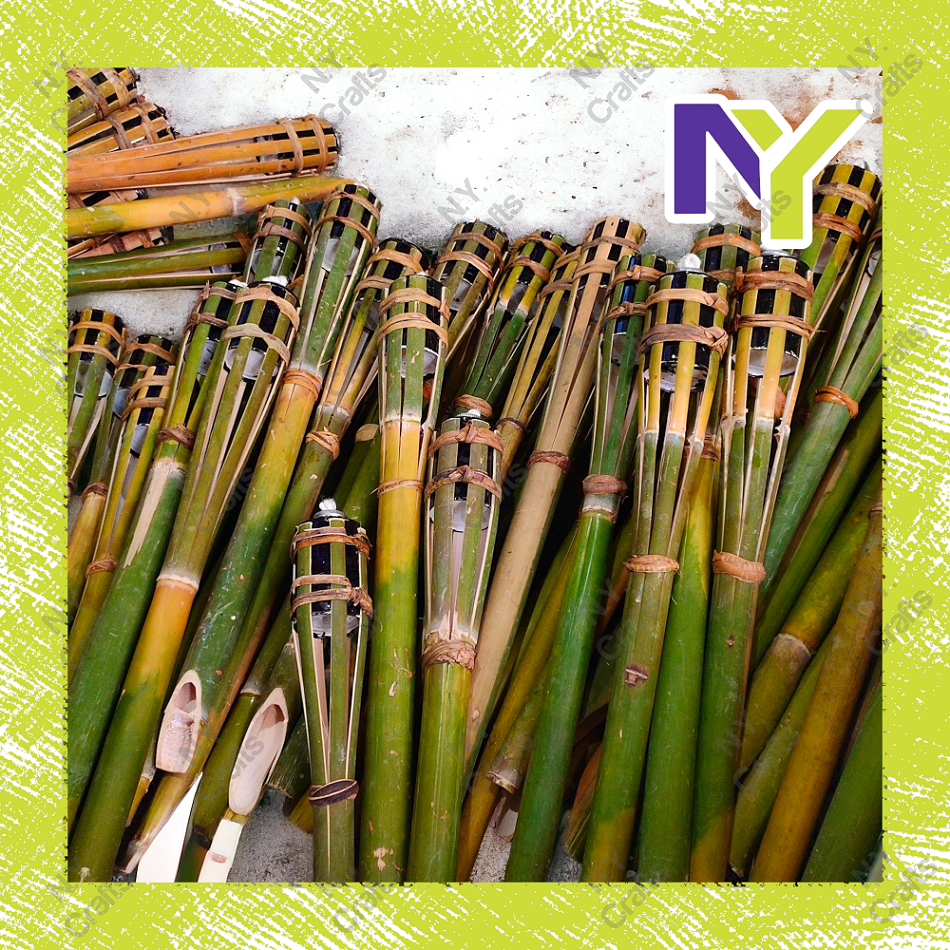 Bamboo Tiki Torch Sulo Outdoor Lighting Garden Decor Beach Camping ...