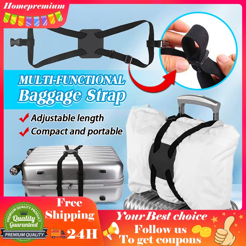 Adjustable Luggage strap Two ways Cross Packing Belt Elastic Baggage ...