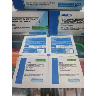 Chlorhexidine Gluconate + Isopropyl Alcohol Skin Wipes - 100 Pcs ...