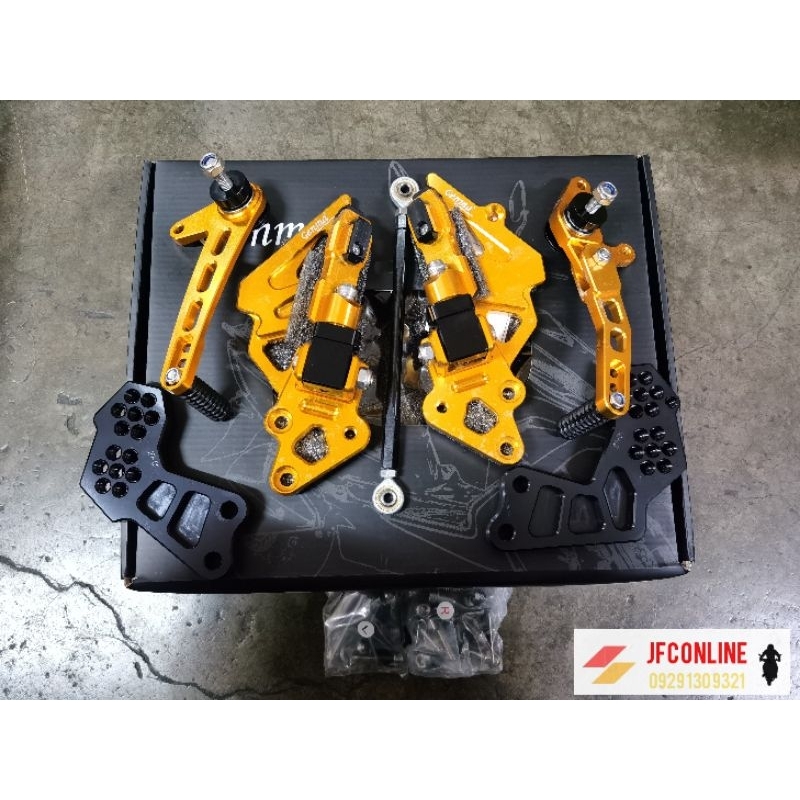 Genma Footrest Single Shifter RearSet Raider R150 Fi R150 Carb Full ...