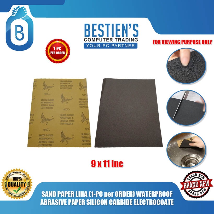 SAND PAPER LIHA (1-PC per ORDER) WATERPROOF ABRASIVE PAPER SILICON ...