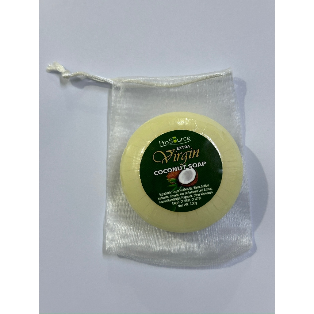 ProSource Extra Virgin Coconut Soap 100g in a Mesh | Shopee Philippines