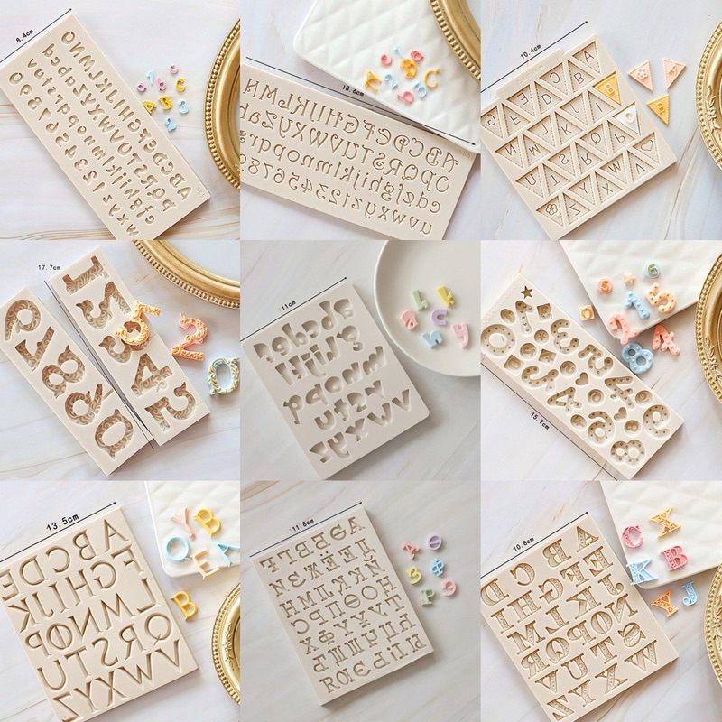 Alphanumeric Silicone mold sets | Letter Molds | Alpha molds | Number ...