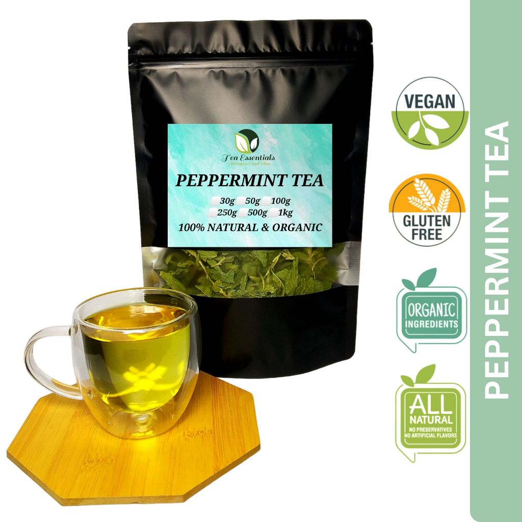 Dried Peppermint Tea Whole Leaf Support (Fresher Breath/Traditional ...