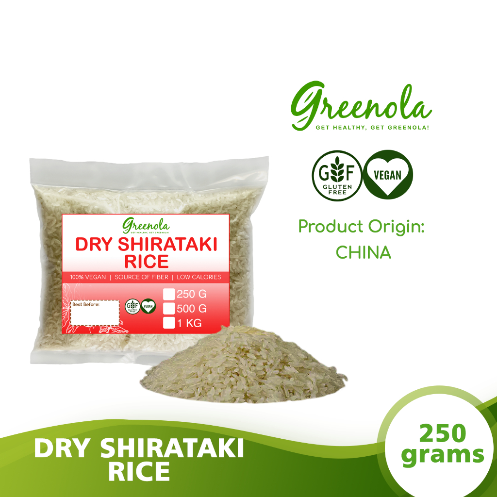 Greenola Shirataki Dry Rice 250g | 500g | 1kg | Shopee Philippines