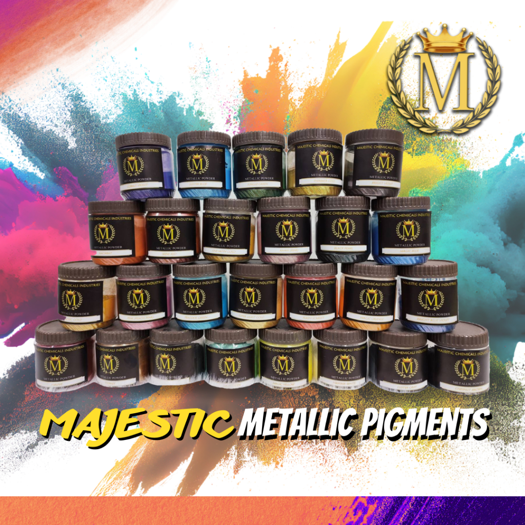 MAJESTIC Premium Metallic Color Pigments 25 Grams (for Metallic Epoxy ...