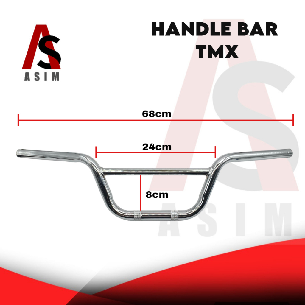 ASIM MOTORCYCLE TMX/XRM HANDLE BAR BLACK /SILVER | Shopee Philippines