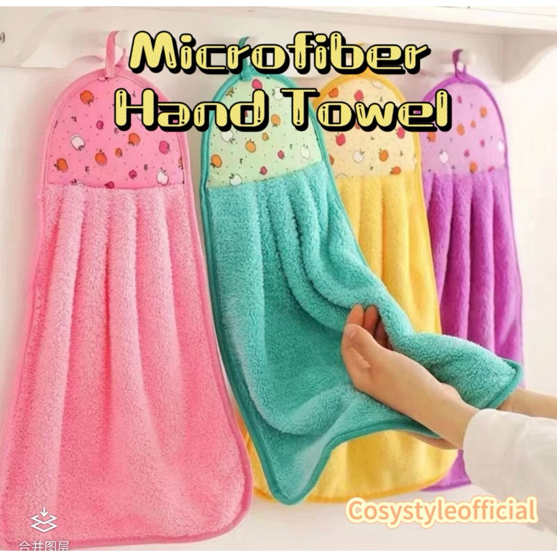 Cosystyle 1pc Microfiber Hand Towel Kitchen Towel Bathroom Towel ...