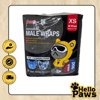 Hello Paws Dono Disposable Puppy Male Diapers with Super Absorbent Leak ...