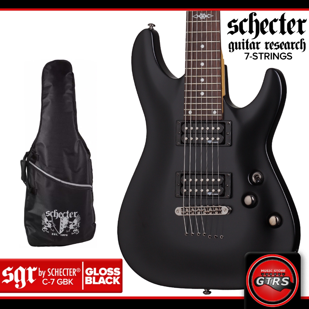 Schecter Guitars SGR Series - C-7 SGR 7-Strings Electric Guitar with Free Padded Bag | Shopee ...