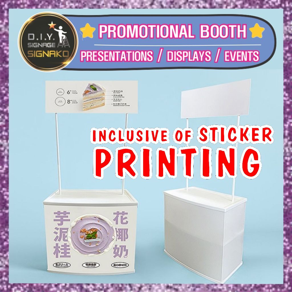 PVC Promotional Booth / Portable Folding Table Detachable Assemble ...