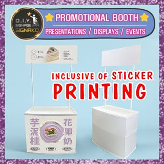 PVC Promotional Booth / Portable Folding Table Detachable Assemble ...