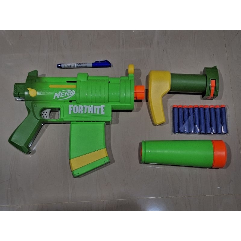 NERF Fortnite SMG-Zesty Elite Dart Blaster | Shopee Philippines