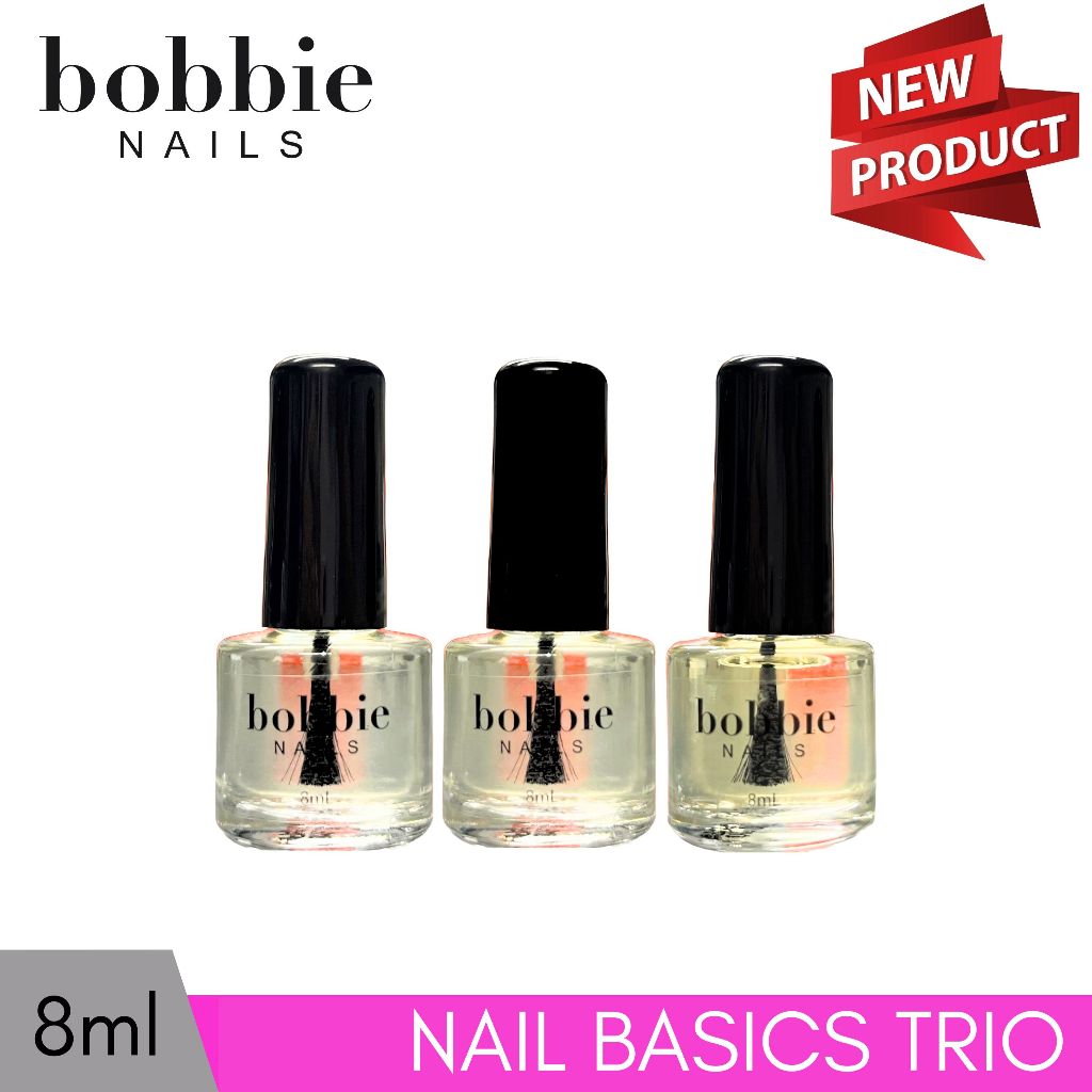 Bobbie Nails Nail Basics Trio Pack 8ml | Shopee Philippines