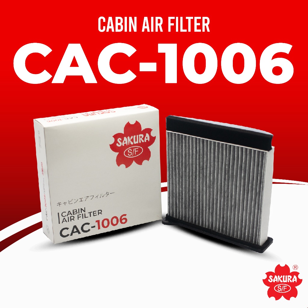 SAKURA CABIN AIR FILTER CAC-1006 (Activated Charcoal) | Shopee Philippines